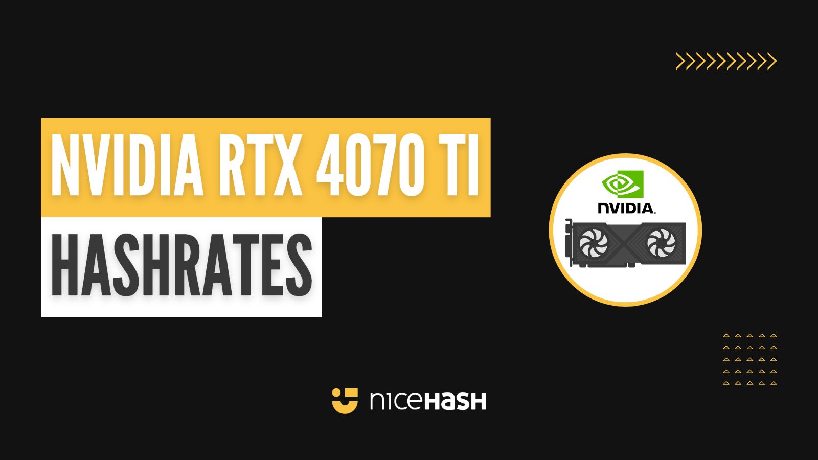 NVIDIA RTX 4070 Tiのスペックとマイニングハッシュレート | NiceHash