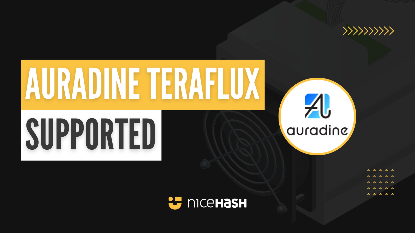 NiceHash现已完整支持Auradine Teraflux ASIC矿机了！ | NiceHash