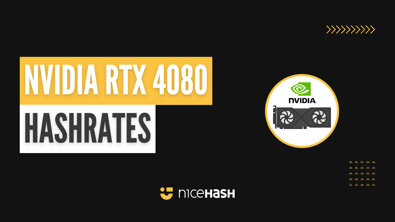NVIDIA RTX 4080 specs and mining hashrate | NiceHash