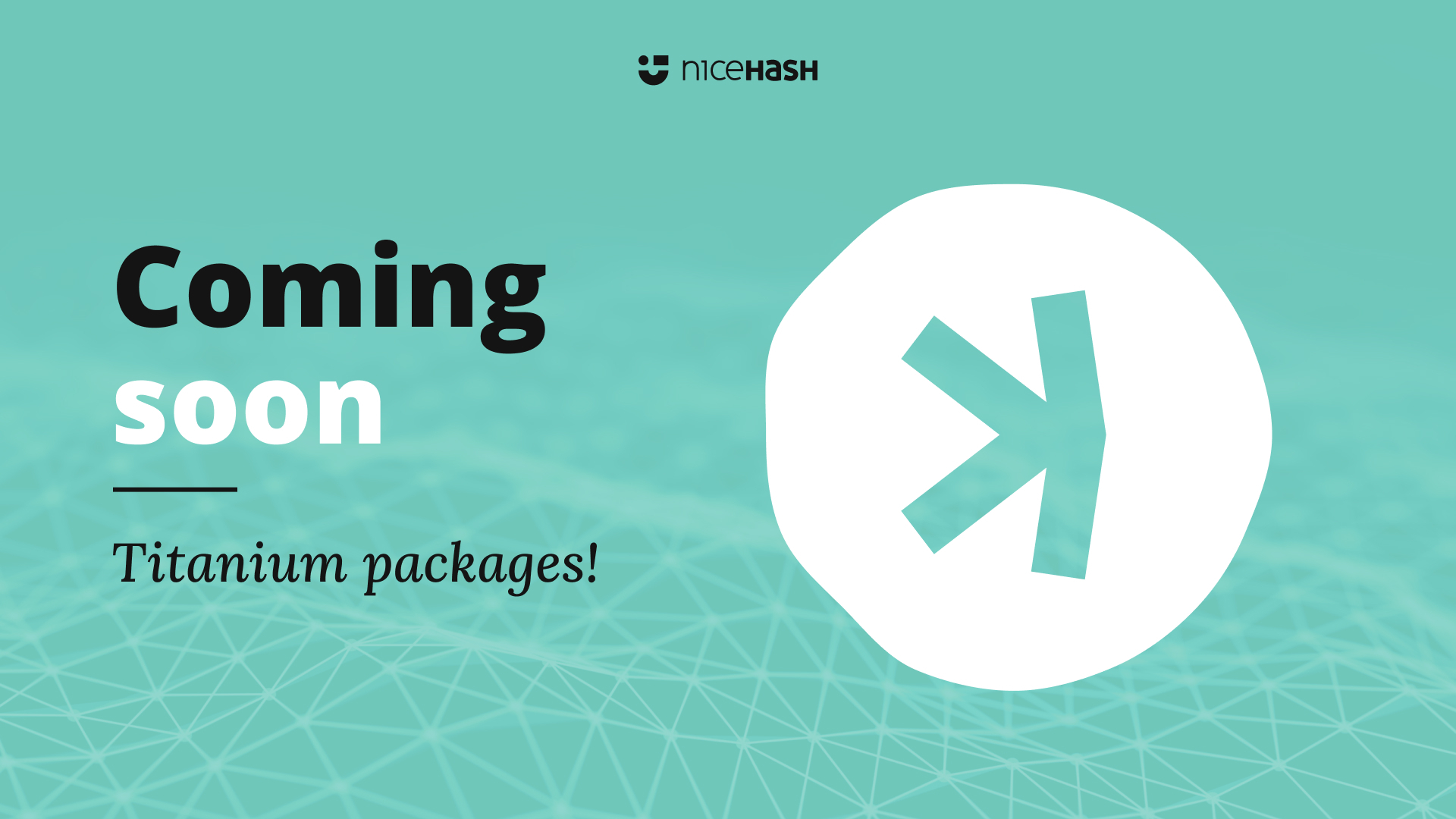 Coming soon! Titanium packages on EasyMining | NiceHash