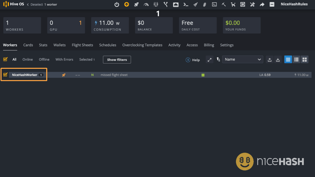 How to connect HiveOS rig to NiceHash? | NiceHash