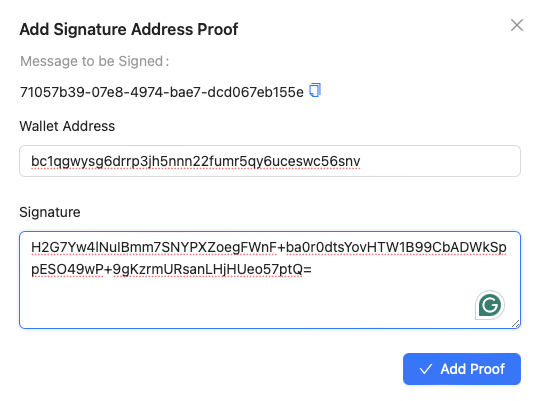 How to sign a wallet using Wallet Signature Proof? | NiceHash