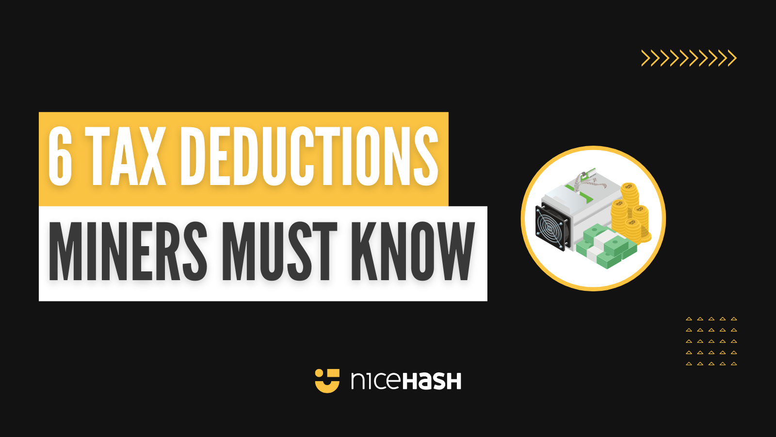 The 6 Tax Deductions Every Crypto Miner Should Know About | NiceHash