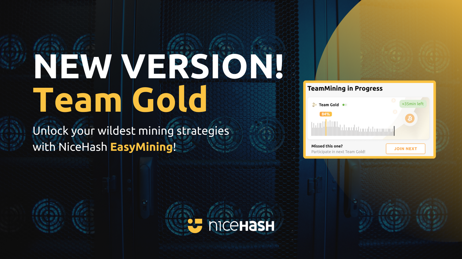 New EasyMining Team Gold Enhancement! | NiceHash