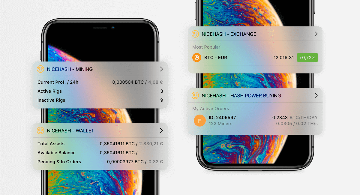 Add NiceHash widgets on your mobile! | NiceHash
